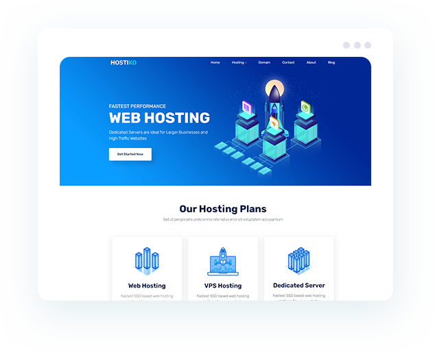 Landing Page | Hostiko